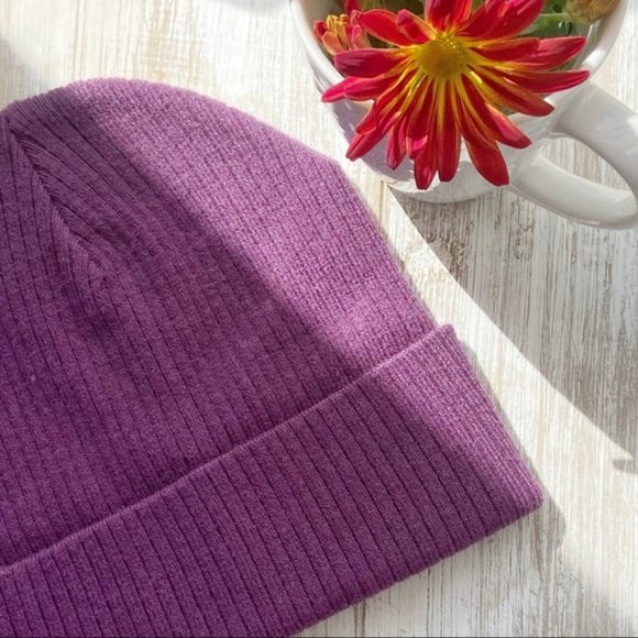 Alquimia | Accessories | Cold Weather Beanie Hat Purple Grape Color ...